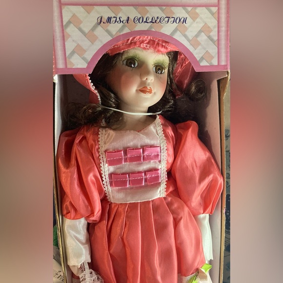J Misa Colle | Toys | Vintage J Misa Collectable Porcelain Doll In Pink ...